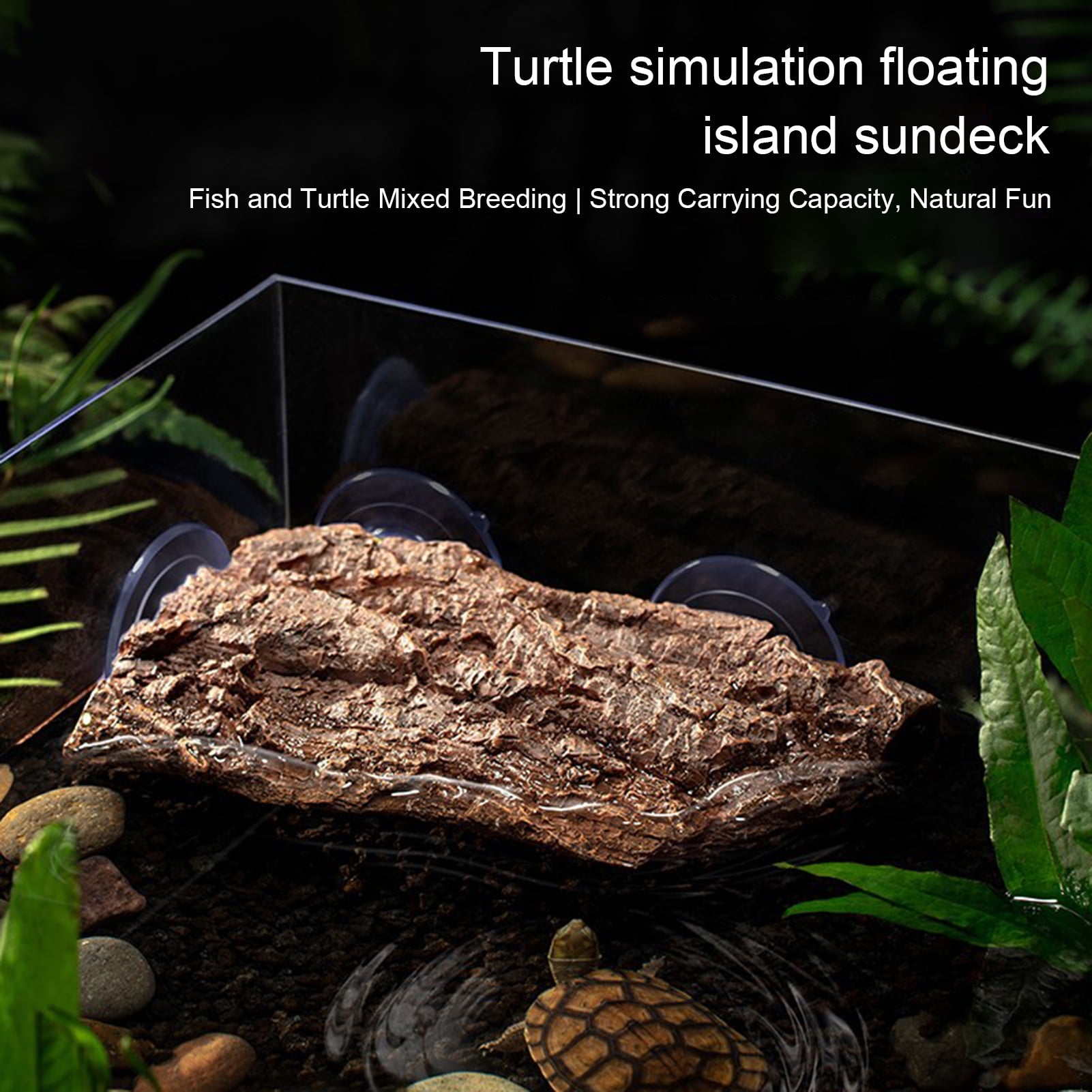 Mdesiwst Turtle Terrace Naturalistic Turtle Basking Platform with ...