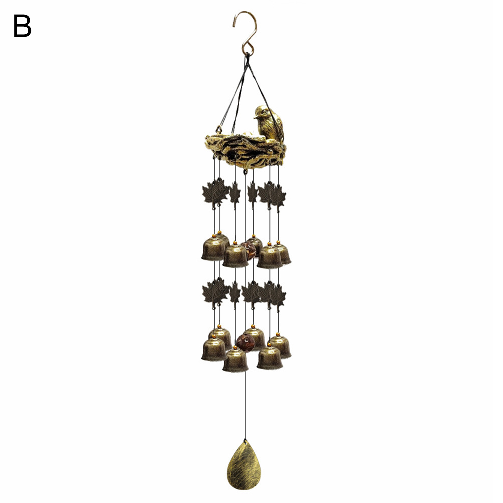 Mdesiwst Wind Chime Clear Print Bird Decoration Resin Quality Gift ...