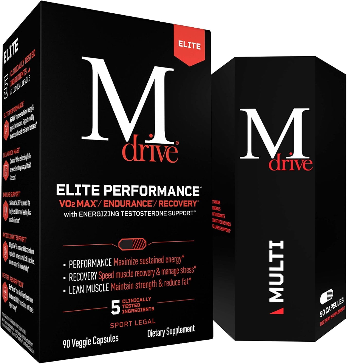 Mdrive Elite Multi - Natural Energy, Strength, Stress Relief, Lean ...