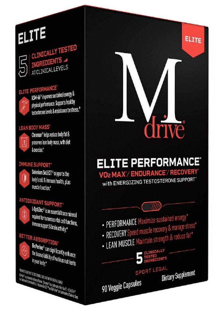 Mdrive Elite Test Booster for Men - Supports Immune Health, Energy ...
