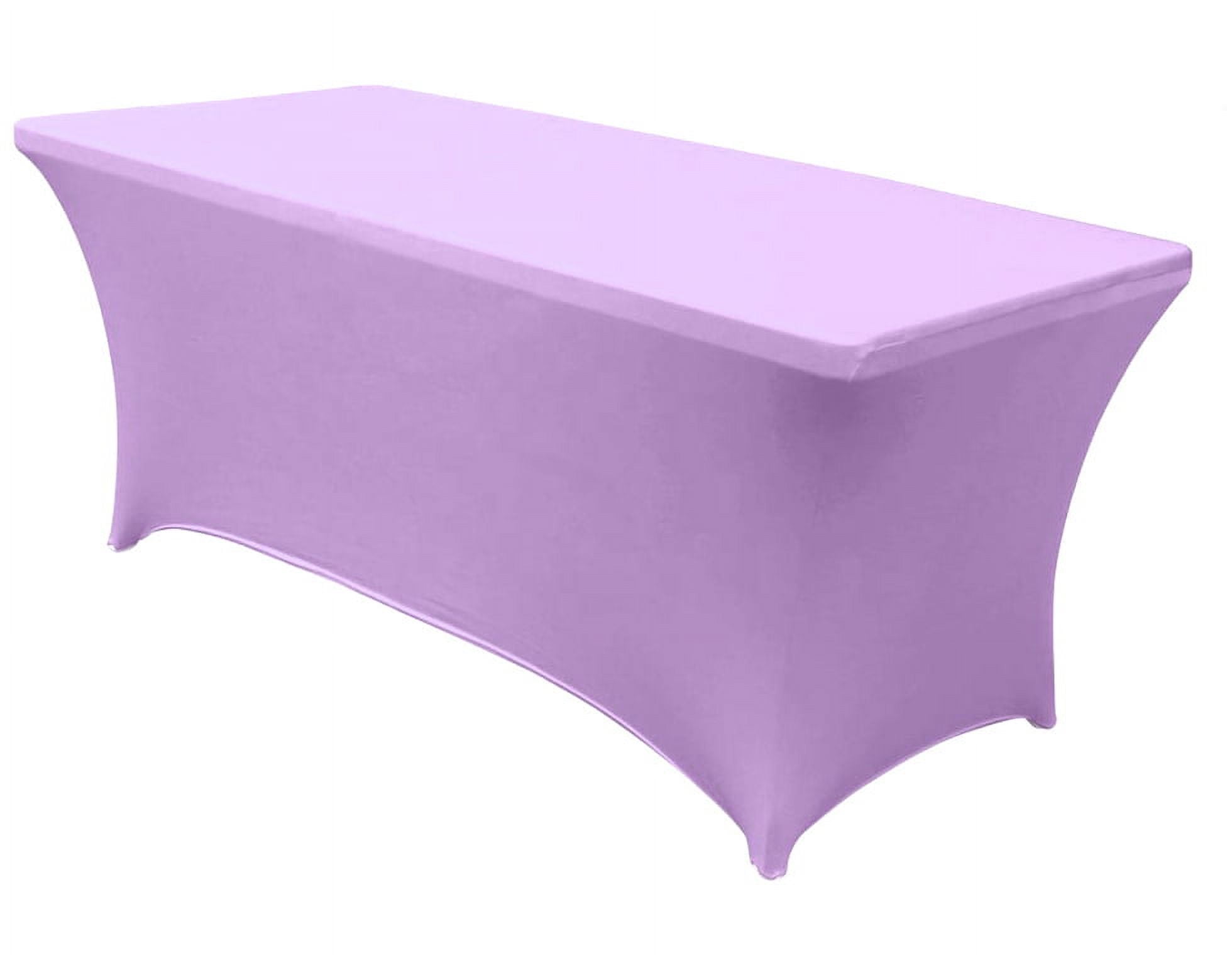 Mds Pack of 10 Rectangular Stretch 8ft Spandex Table Cover Tablecloths ...