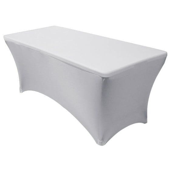 Mds Pack of 12 Rectangular Stretch 8ft Spandex Table Cover Tablecloths ...