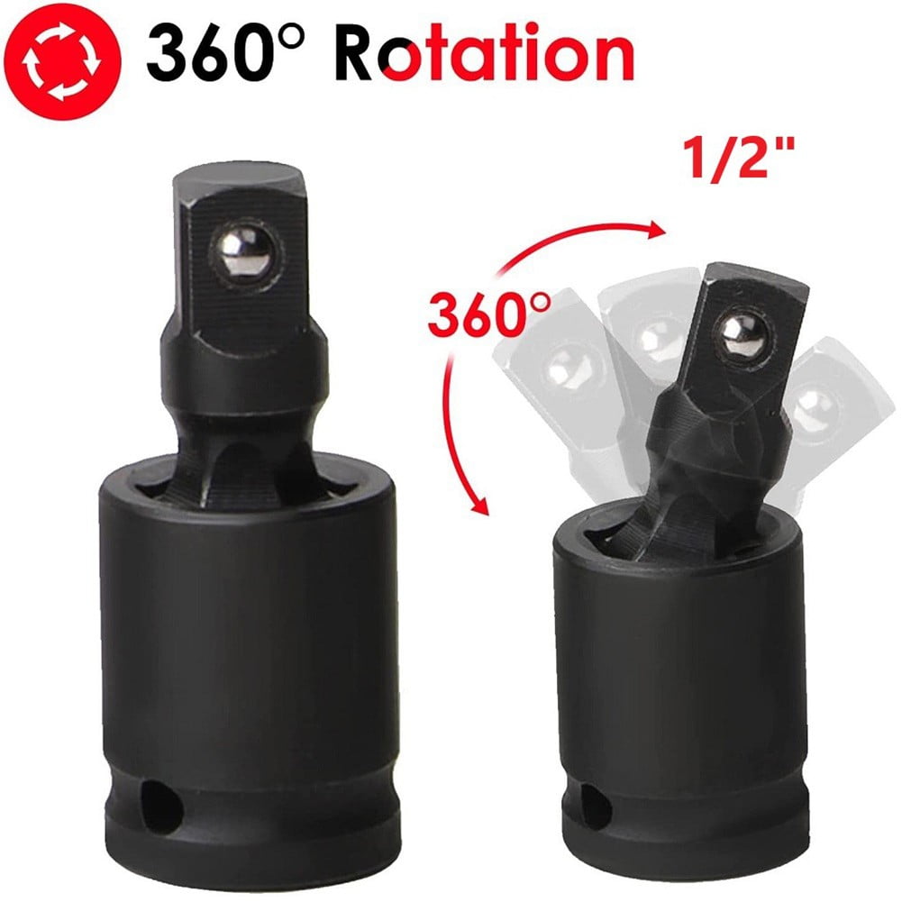Mduoduo 1/2\" Universal Pneumatic Swivel Joint Air Impact Wobble Socket ...