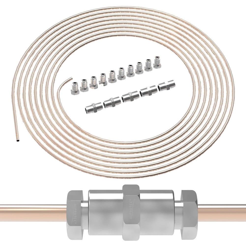 Mduoduo 10m Brake Line Brake Pipe Steel 4.75 Mm & 10 Screw Connections ...