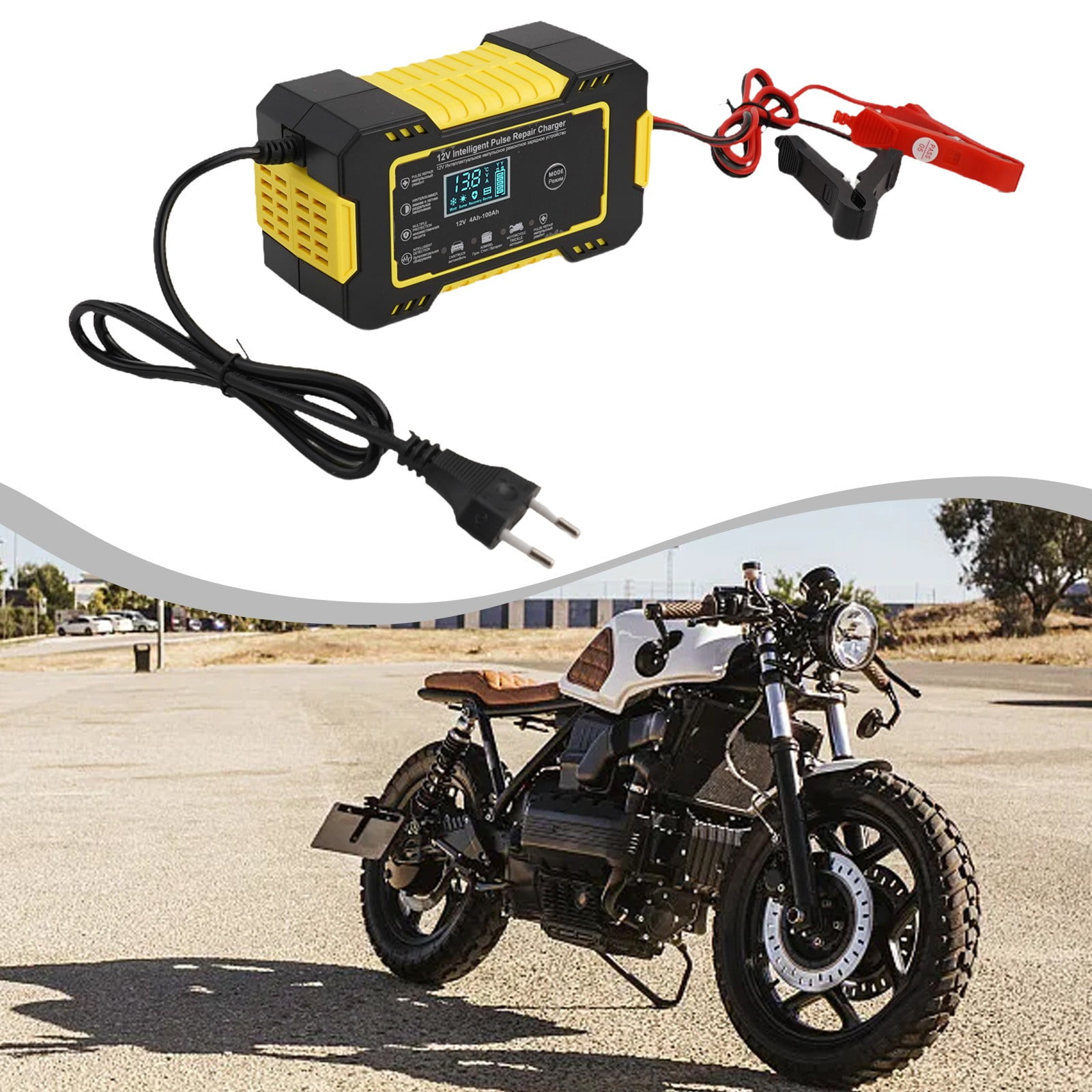 Mduoduo 12V 6A Car Battery Charger Automatic for Smart Charging Battery ...