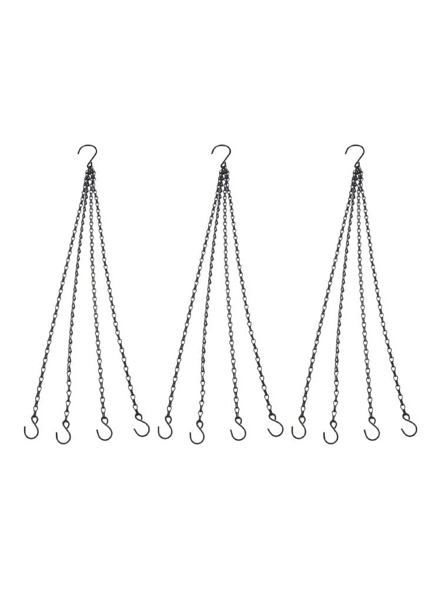 Dleadar Hanging Basket Chains 23.5 Inch Long 4 Point Plant Hanger ...