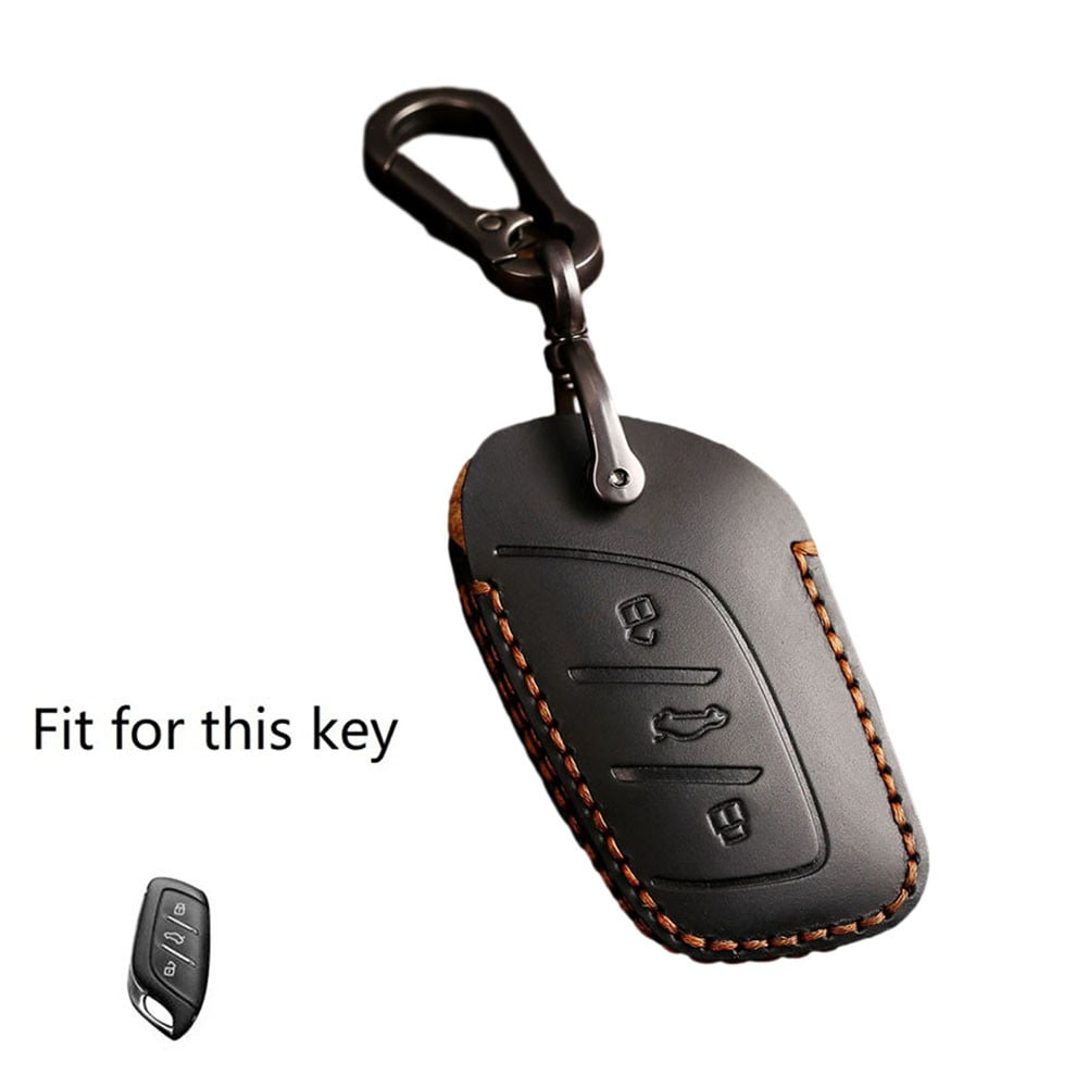 Mduoduo 1pc Cowhide Leather Car Remote Key Fob Cover Case For MG ZS EV ...