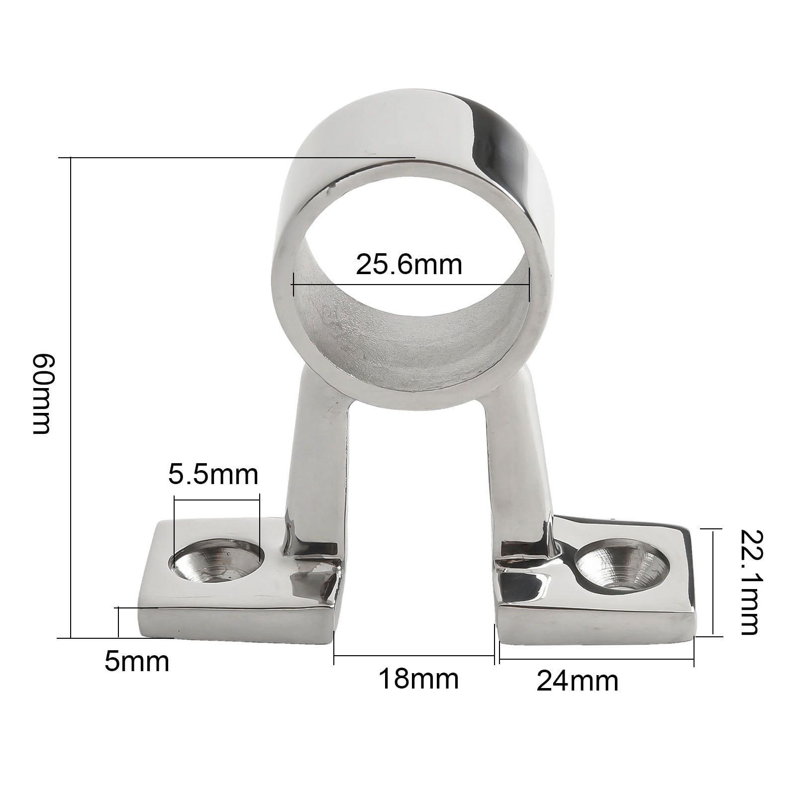 Mduoduo 316 stainless steel 25 mm 1 inch 90 degree boat frame rail ...