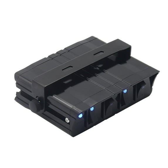 Mduoduo 4 Gang DC12V 40A on/Off Rocker Switch Panel Control Box for Car Truck RV Vehicle Car ...
