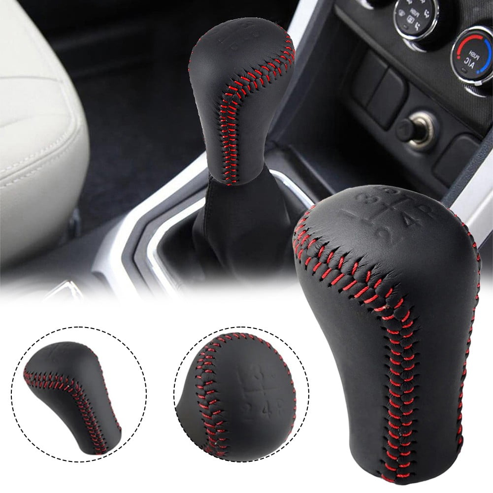 Mduoduo 5 Speed Leather Automatic Gear Shift Knob Lever For Toyota For ...