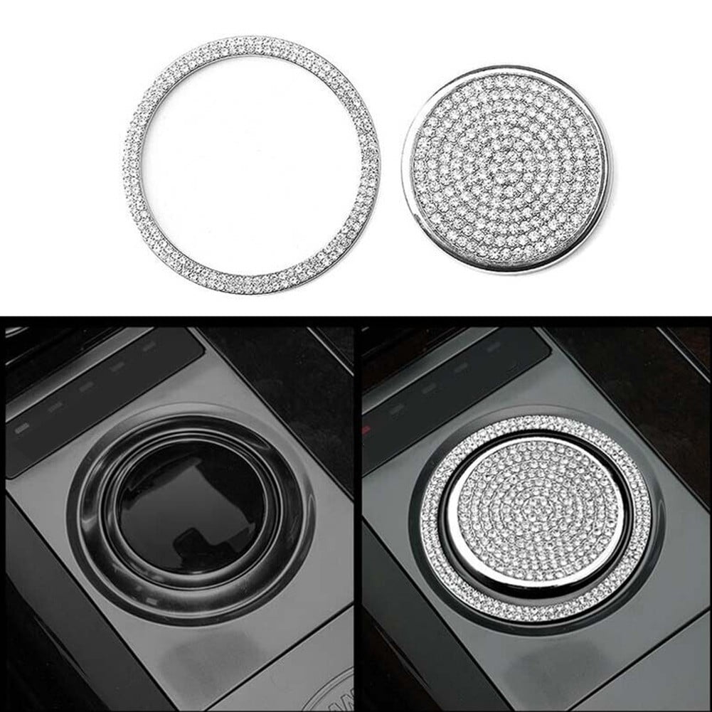 Mduoduo Car Accessories Gear Shift Knob Trim Aluminum+Crystal Fit For ...