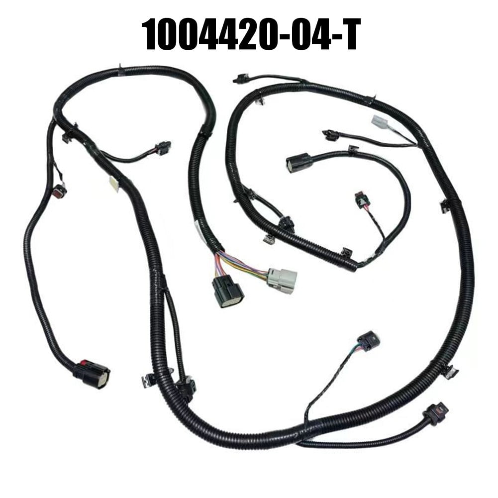 Mduoduo Car Front Bumper Eyelet Wiring Harness Plastic Black Front ...