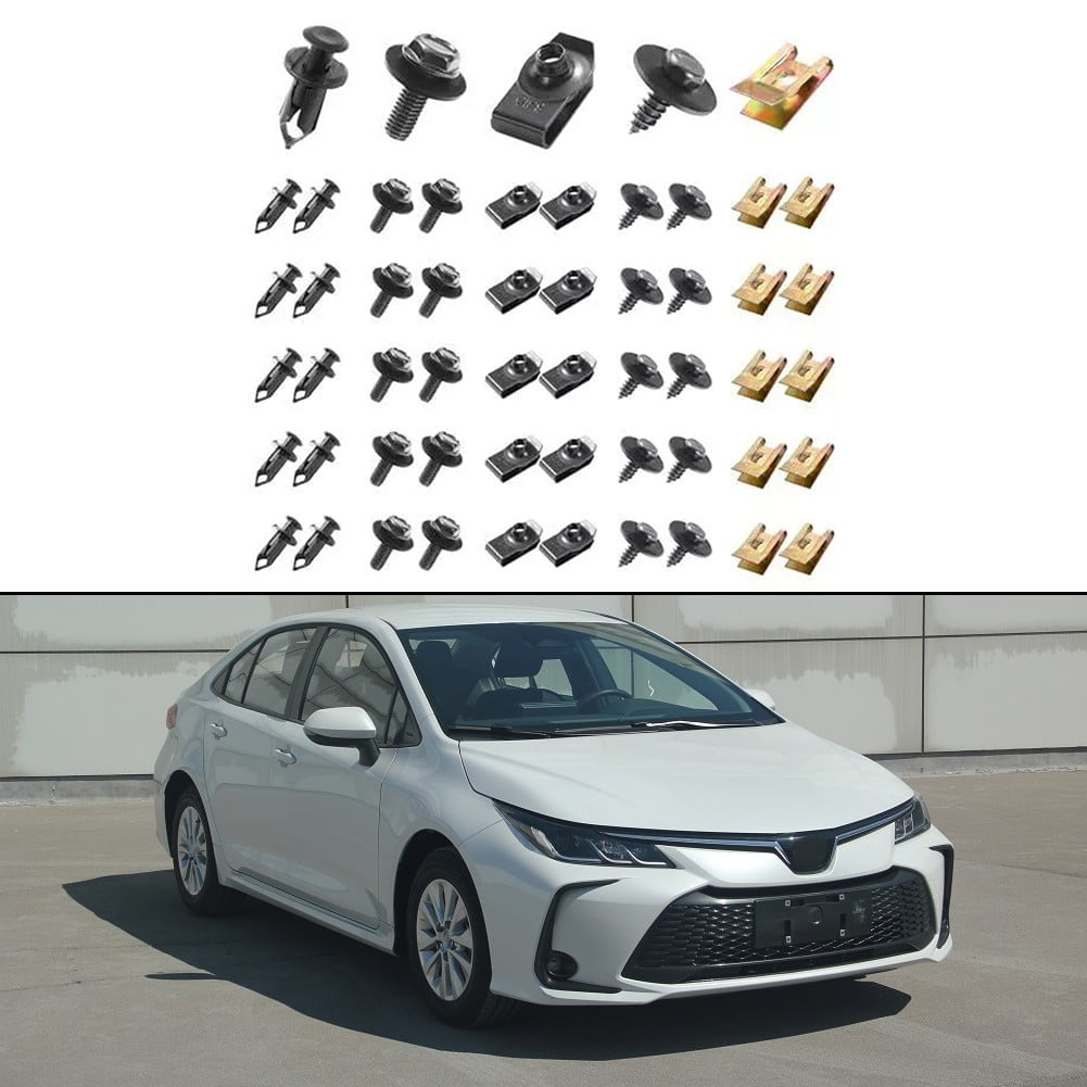 Mduoduo Car Screws and Bolts Kit 100PCS for Automotive Use with Clips ...