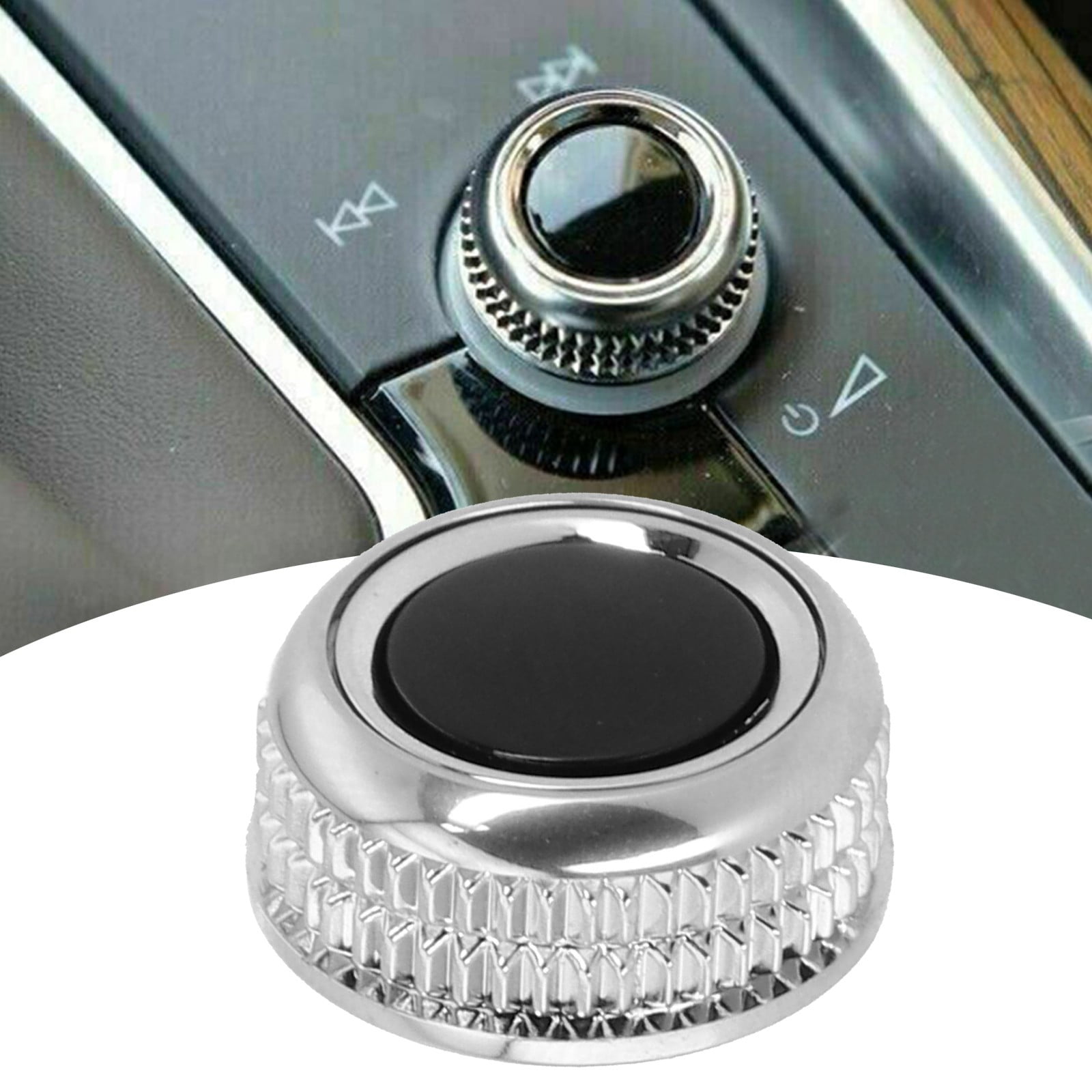 Mduoduo Car Volume Control Knob Button Replacement Trim ABS Cover ...