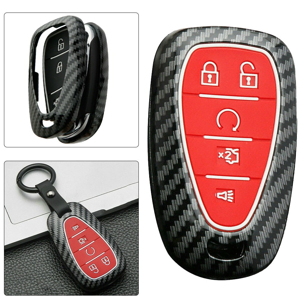 Mduoduo Carbon Fiber Texture Key Cover for Chevy For Malibu and For ...