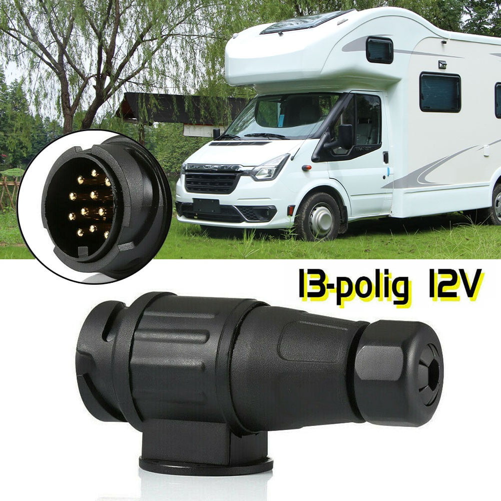 Mduoduo DC 12V 13 Pin Car Trailer Caravan Plug Socket Wiring Connector ...