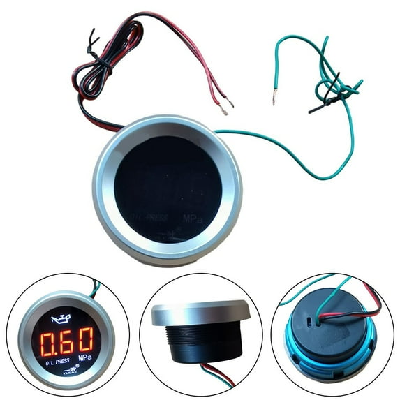 Mduoduo Digital Oil Pressure Gauge with Alarm 0-1.00MPa for Auto ...