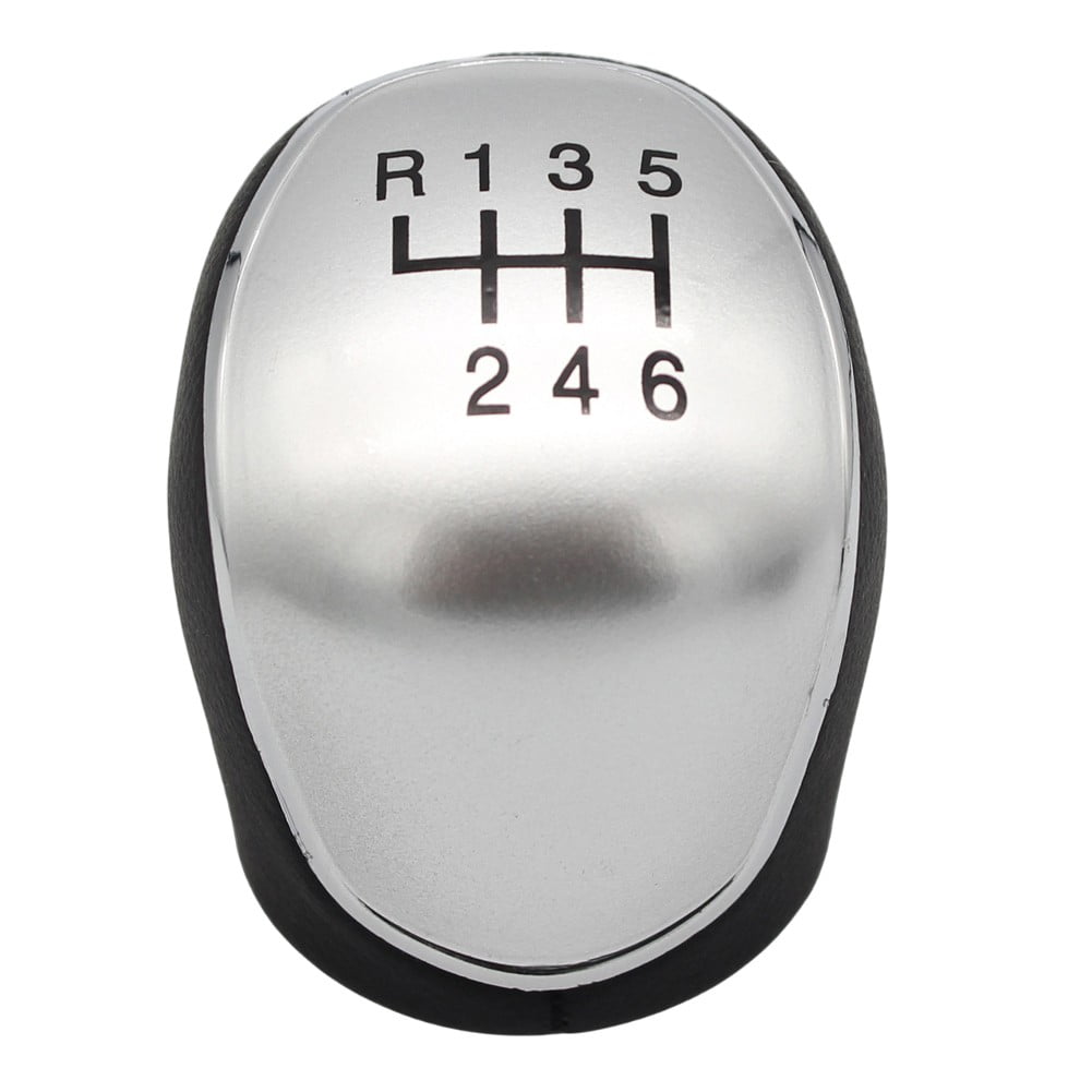 Mduoduo For Ford Gear Shift Knob Manual Shifter Black White ABS Leather ...