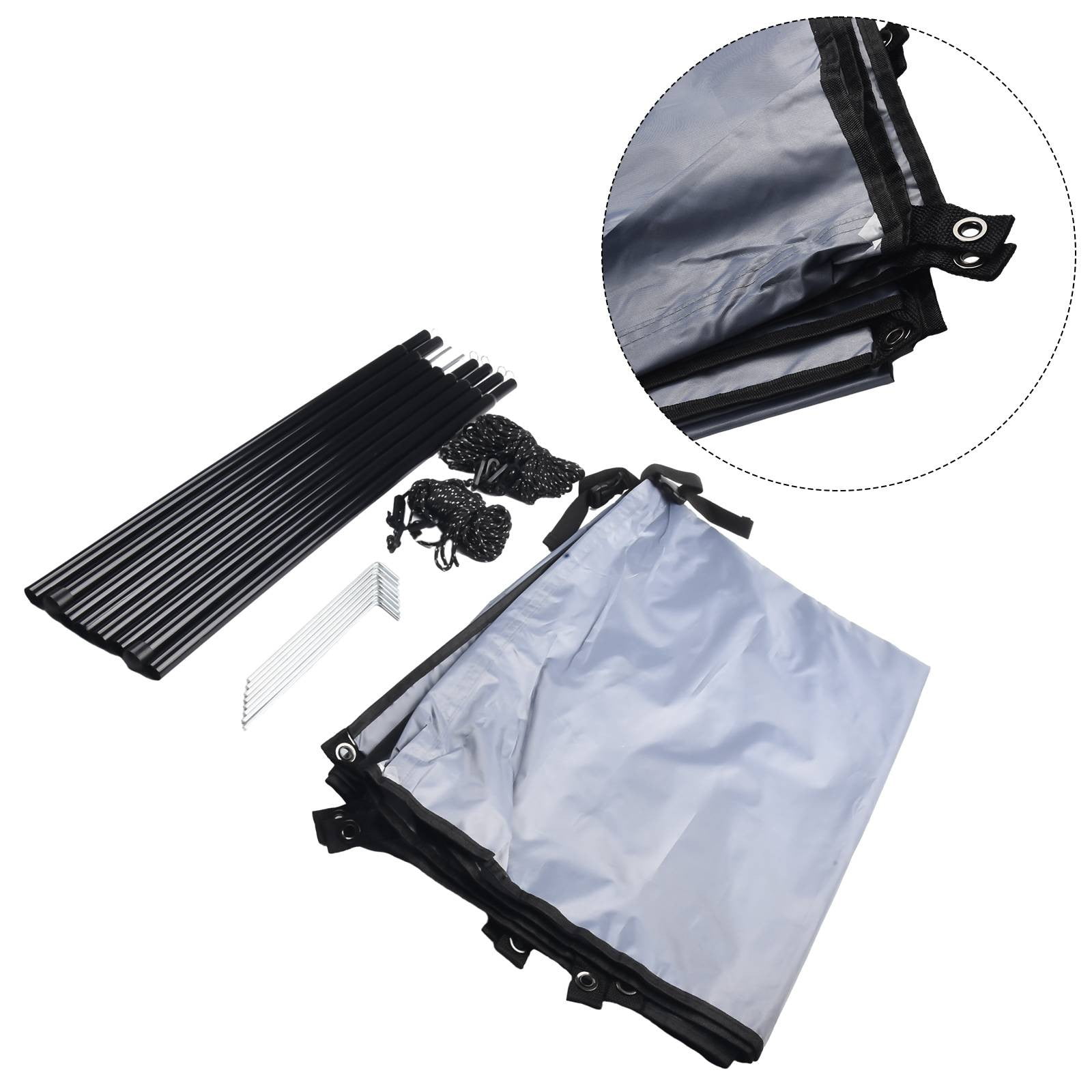 Mduoduo Gray Awning Sun Canopy Sunshade For Motorhome Van Campervan Suv ...