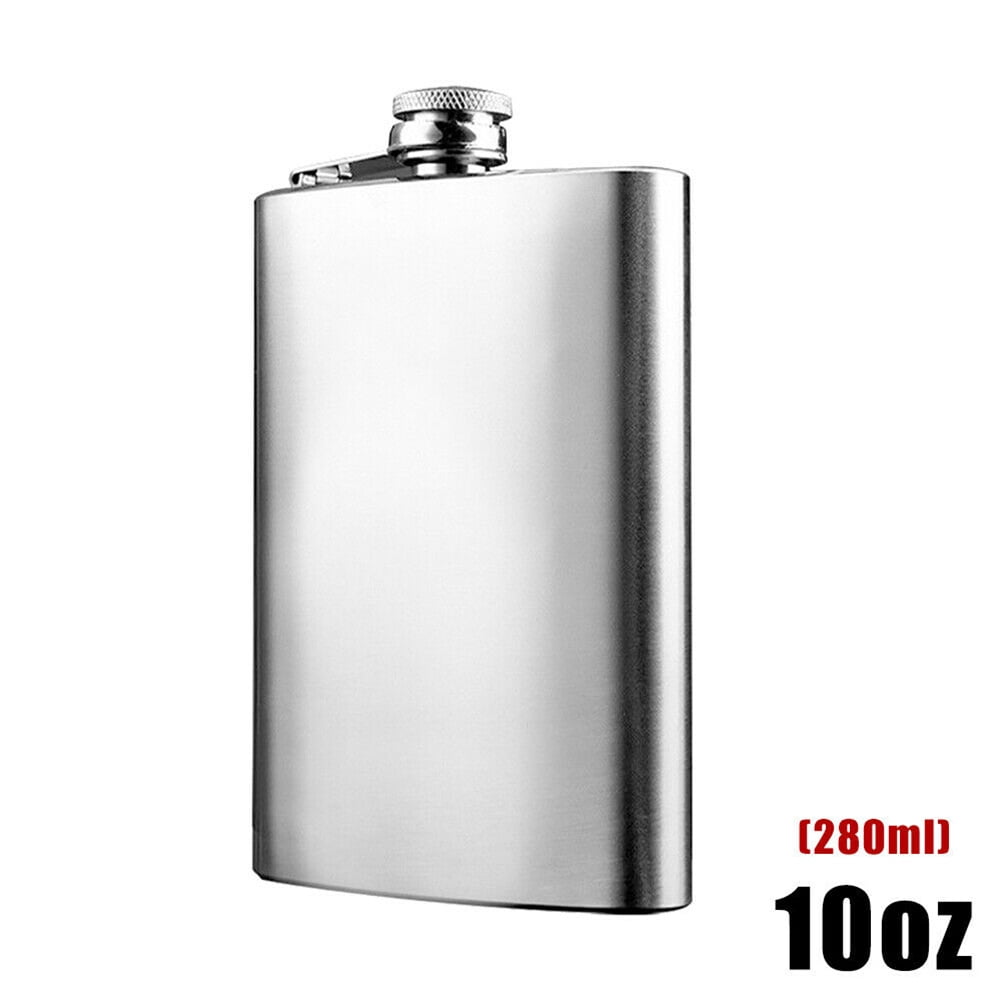 Mduoduo Hip Liquor Whiskey Alcohol Flask Cap Pocket Wine Bottle,10oz ...