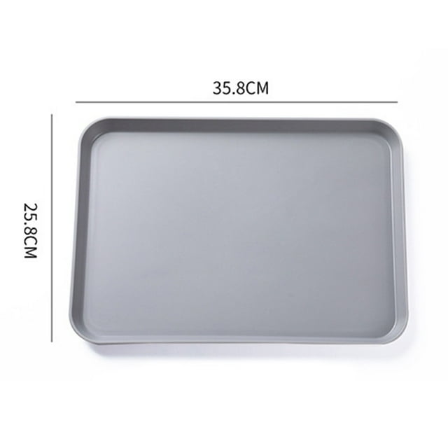 Mduoduo Plastic Food Tray Anti Slip Serving Tray Household Rectangular ...