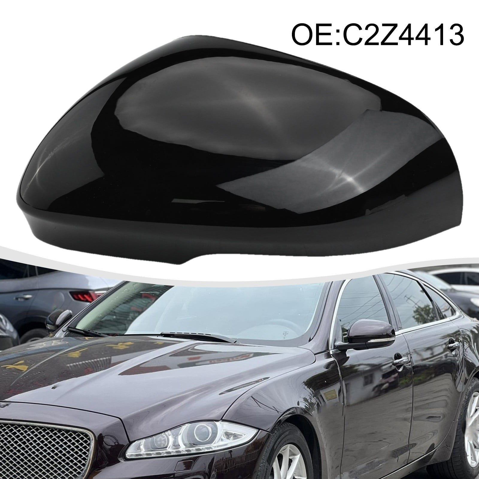 Mduoduo Reverse Rear Wing Mirror Housing Cover For Jaguar For XJ For ...