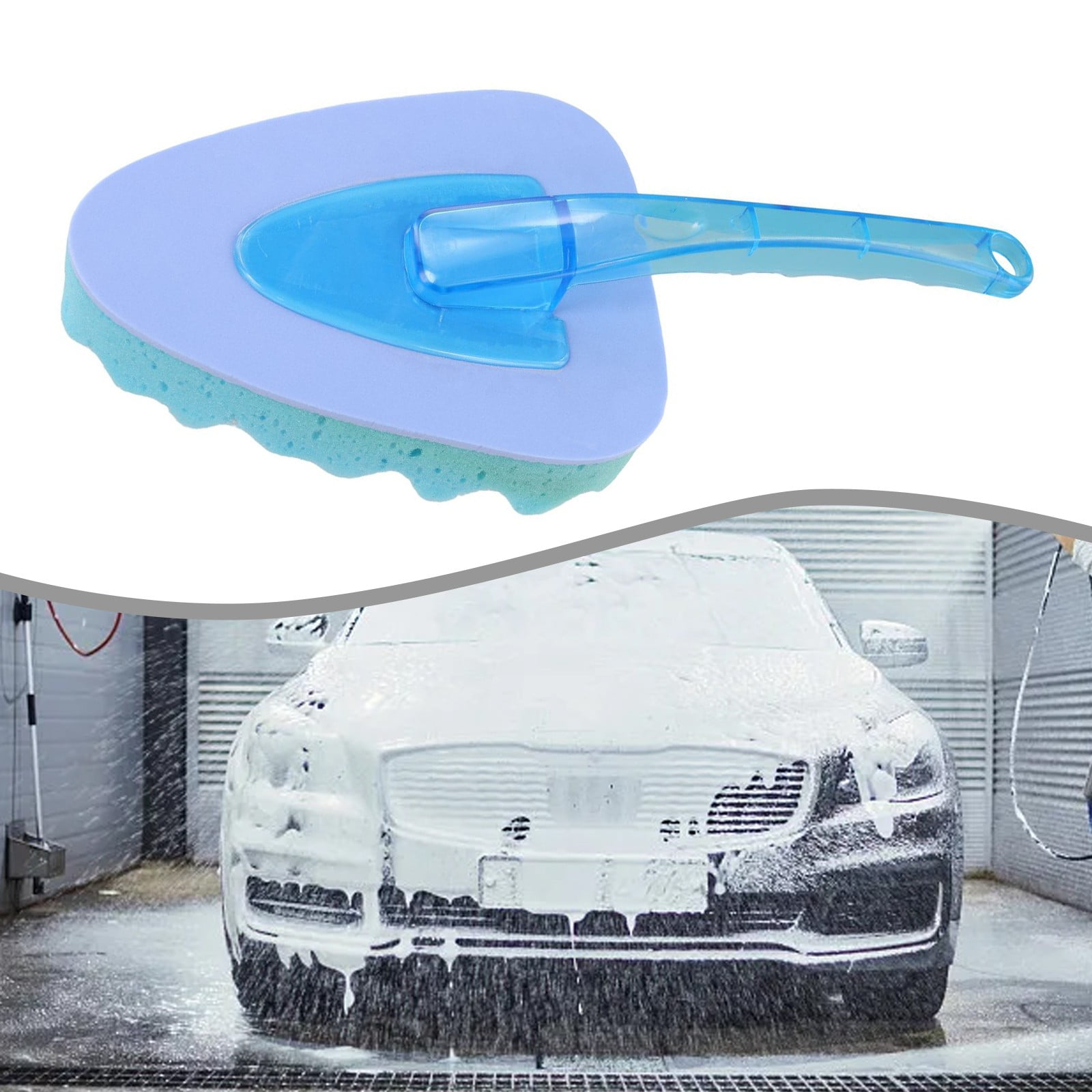 Mduoduo Triangle Car Wash Mop Cleaning Brush With Handle Cleaning Mop ...