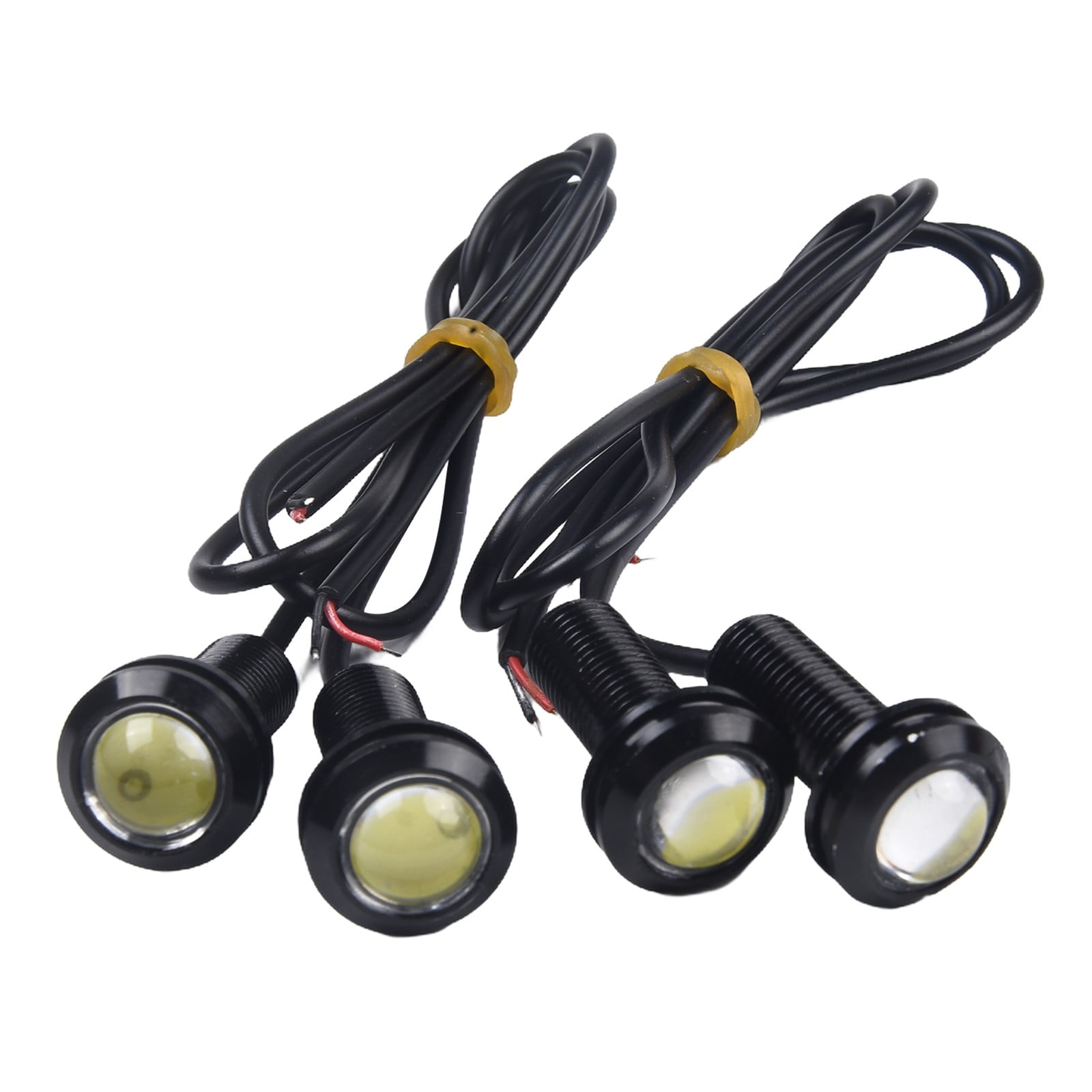Mduoduo Universal 4 Pcs LED White Grille Lighting Lamps Kit Front ...