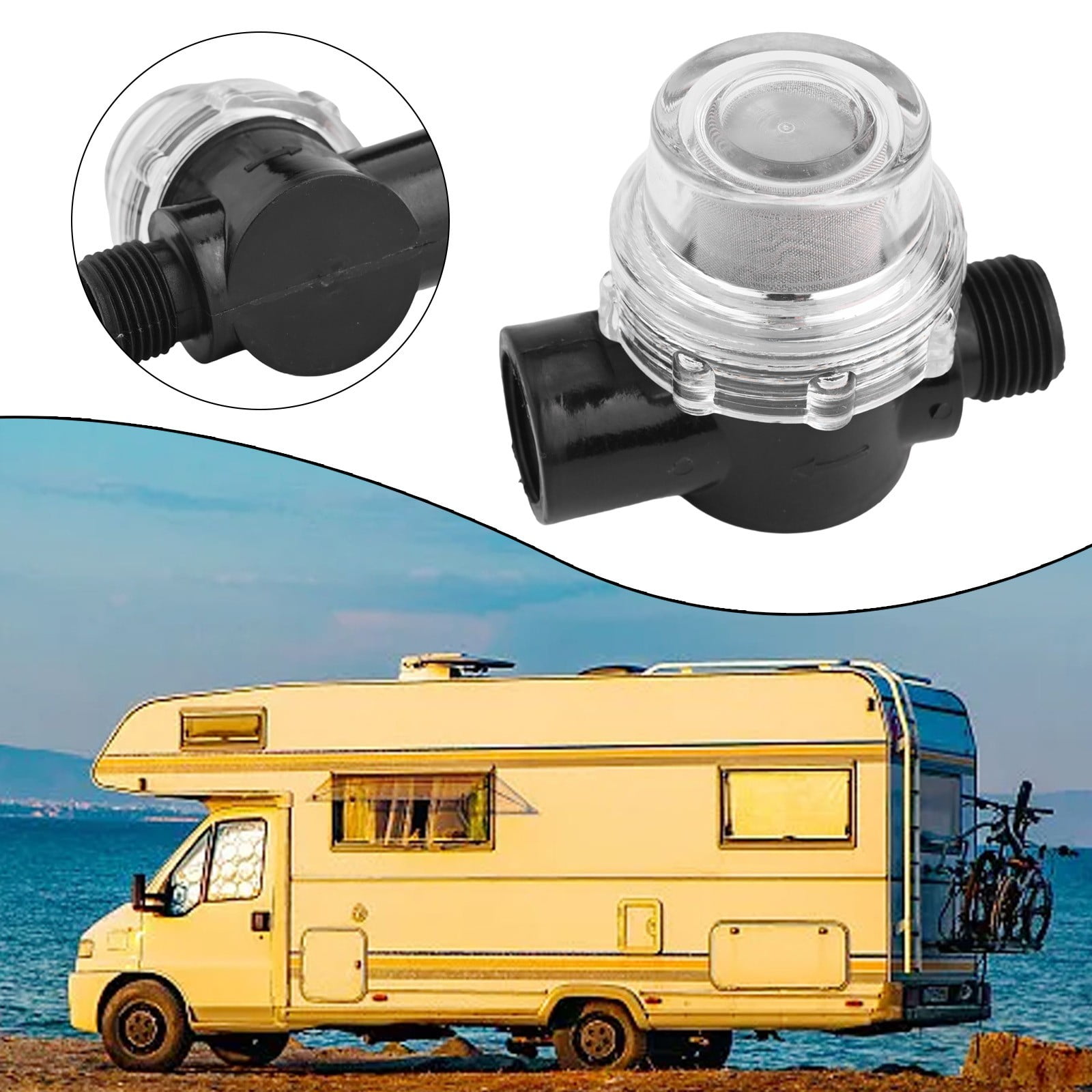 Mduoduo Water Pump Strainer 1/2Inch Hose StrainerTwist-On Pipe Sprayer ...