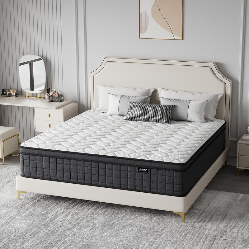 【Mdz】10/12 inch Twin, Full, Queen, King Boxed Memory Foam Mattress ...