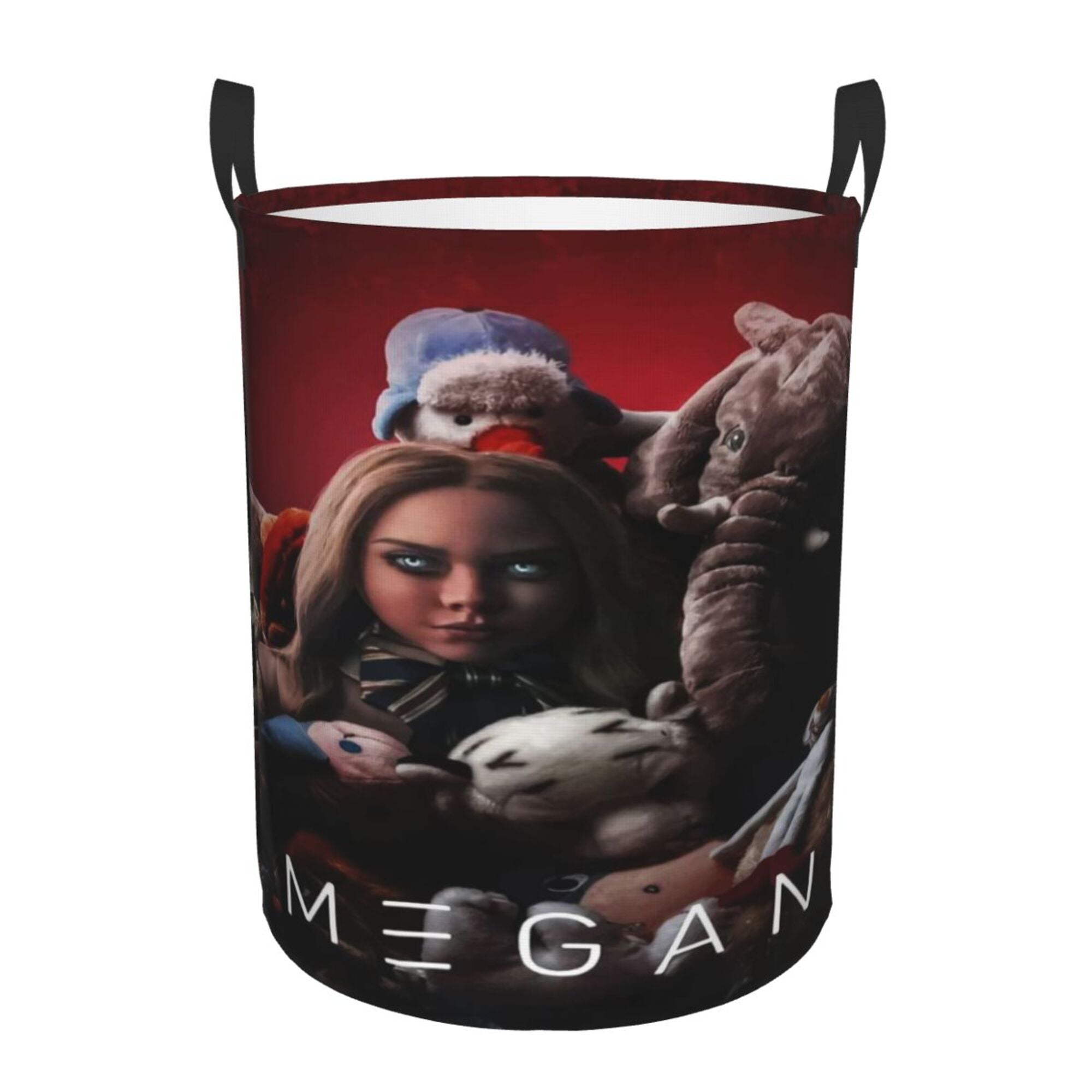 Me-Gan 2 Large Circular Laundry Hamper Cute Anime Laundry Basket ...