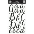 Me & My Big Ideas Large Word Stickers-Victoria Cursive Black Glitter ...