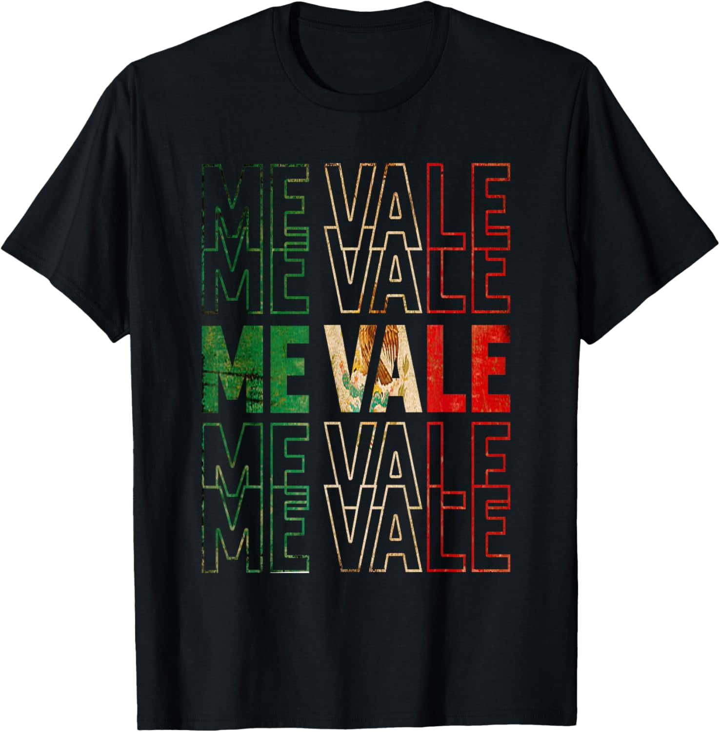 Me Vale Mexican Flag SPANISH SLANG T-Shirt - Walmart.com