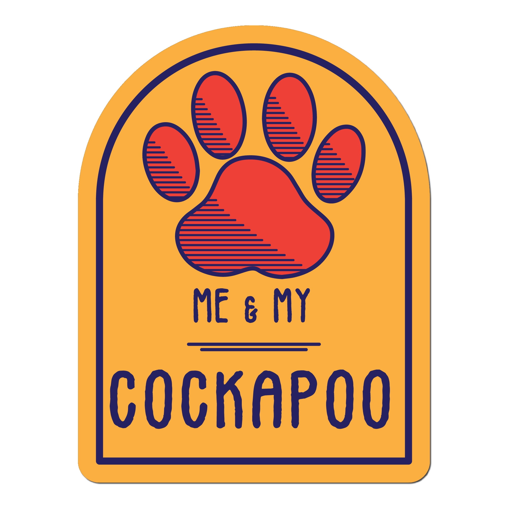 Me and My Cockapoo Window Shaped Magnet - Walmart.com