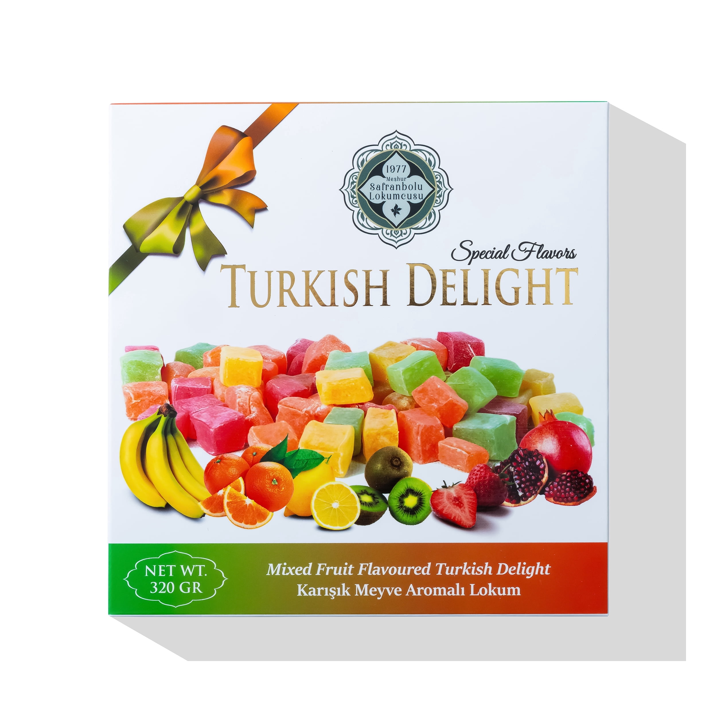 Meshur Safranbolu Lokumcusu Mixed Fruit Turkish Delight Candy, Vegan ...