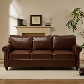 Brown Leather Couch