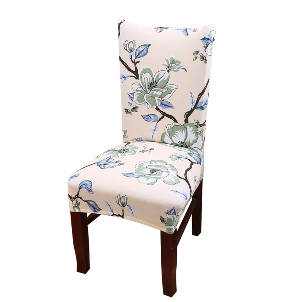 MeAddHome Floral Print Dining Chair Covers Home Dining Room Wedding ...