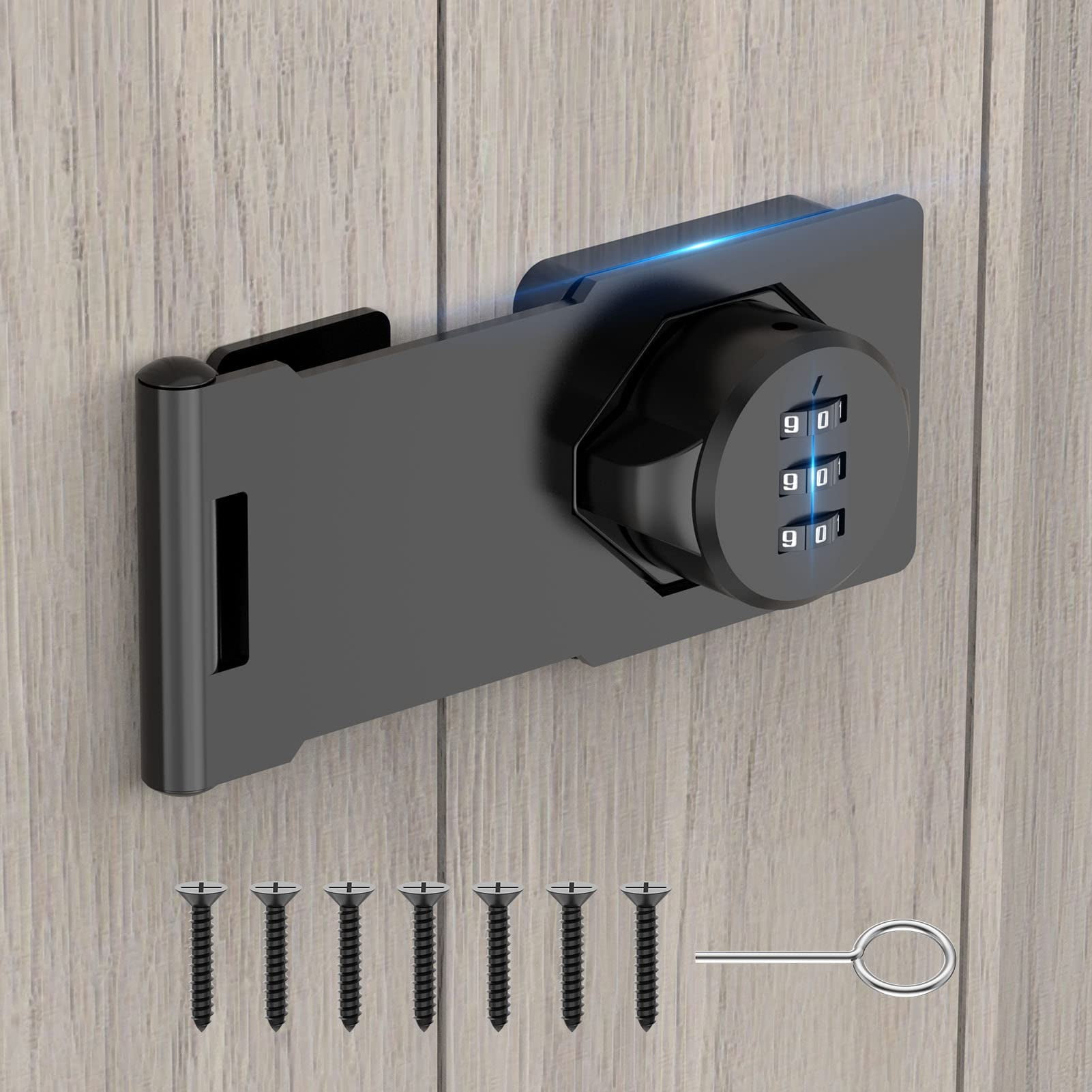 MeBantoo Household Cabinet Password Hasp Locks, Cabinet Locks with ...
