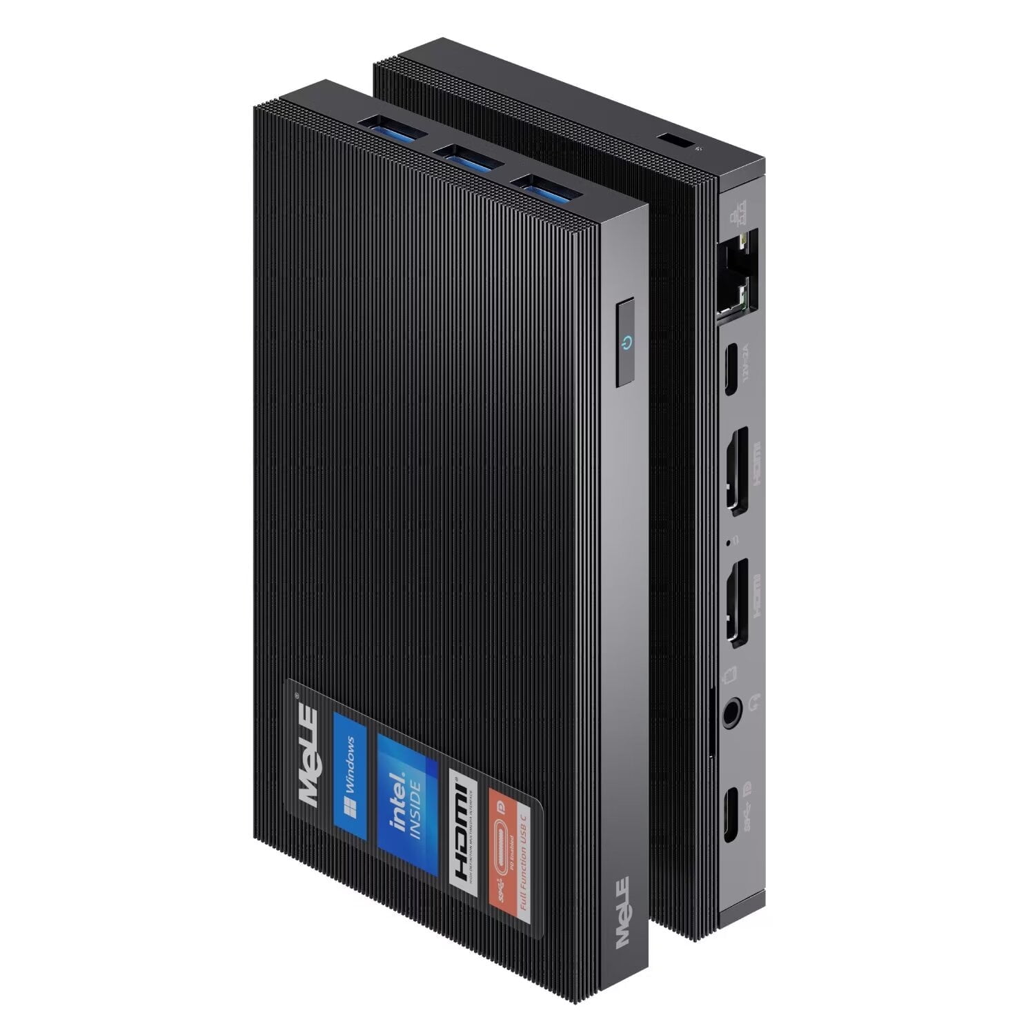 MeLE Compact Fanless Mini PC Quieter3C, Bluetooth, USB-C, 4K UHD ...
