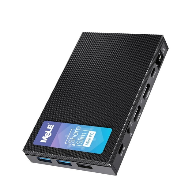 MeLE Intel N100 Fanless Mini PC Quieter4C 8GB 256GB Windows 11 Pro USB ...