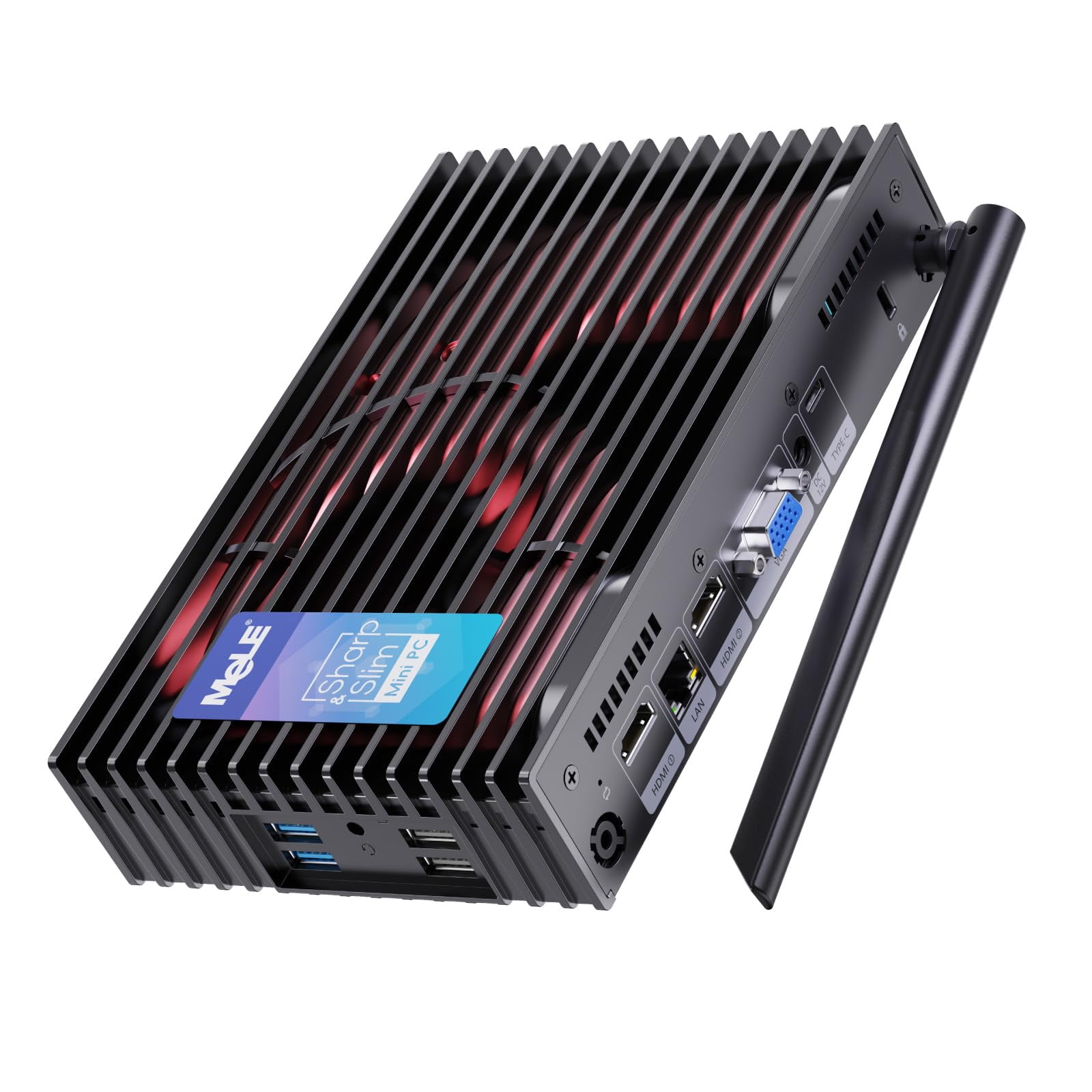 MeLE Mini PC Fanless PCG35HD N5105 Micro Computer, 8GB 128GB Small ...