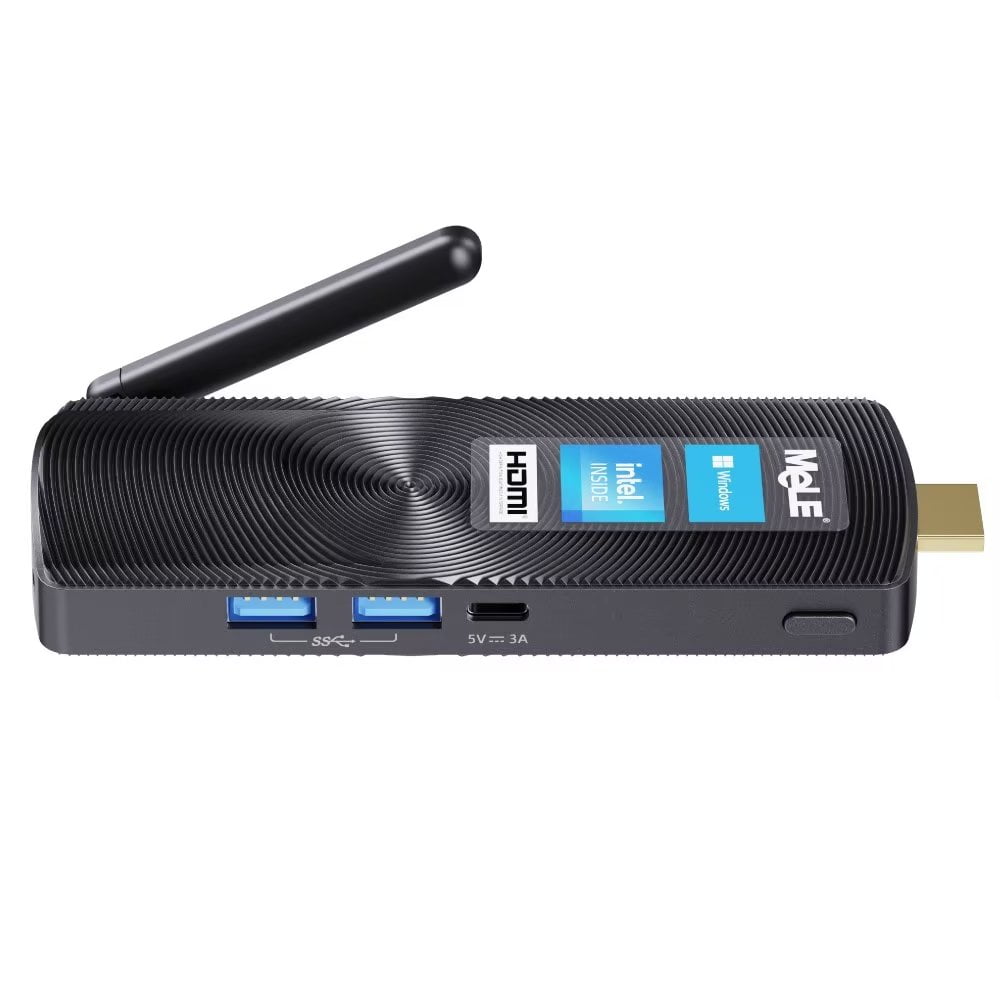 MeLE PCG02 Fanless Mini PC Stick, N4000 Windows 11 4GB 128GB Computer ...