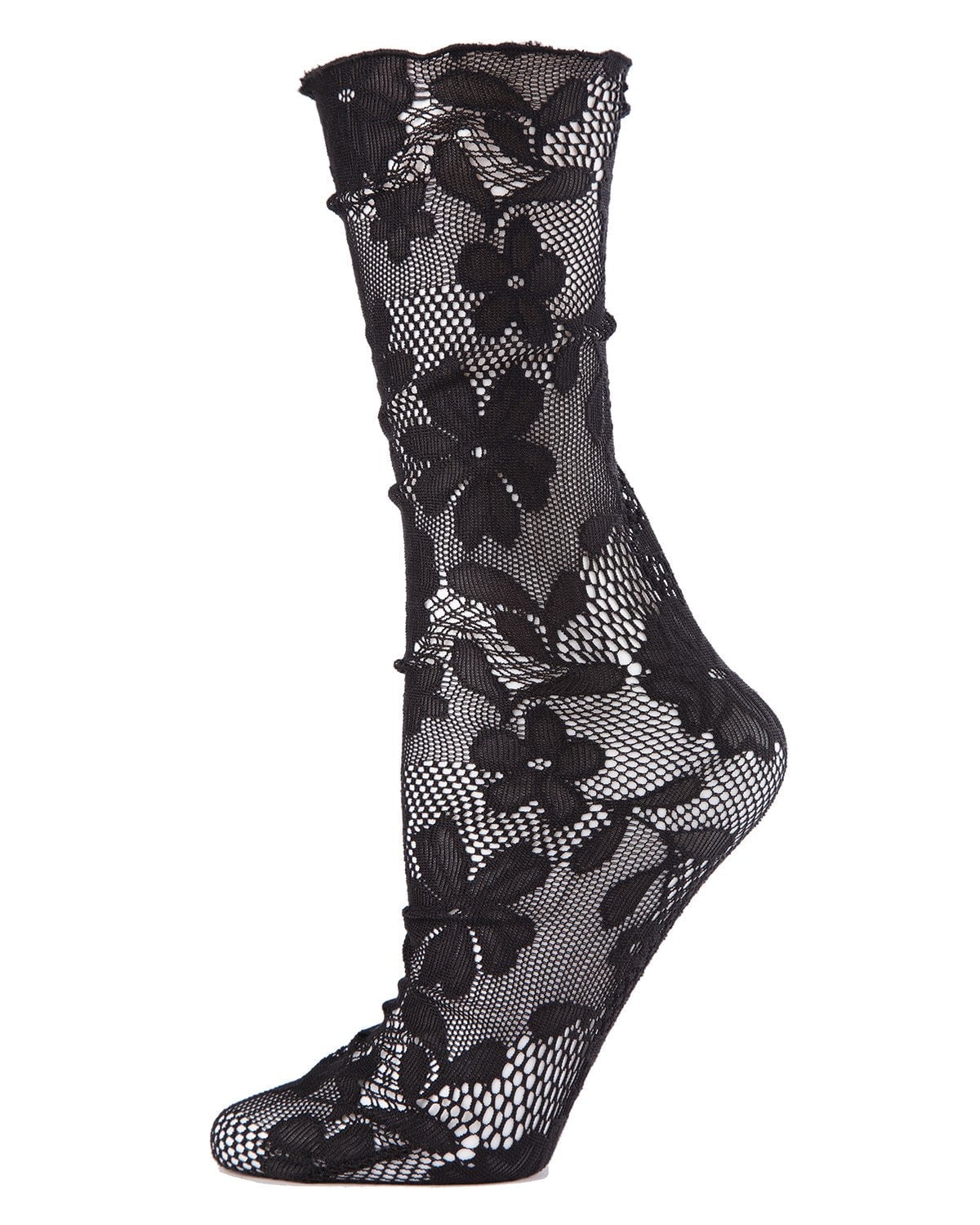 MeMoi Allure Lace Floral Slouch Socks - Mens - Male - Walmart.com