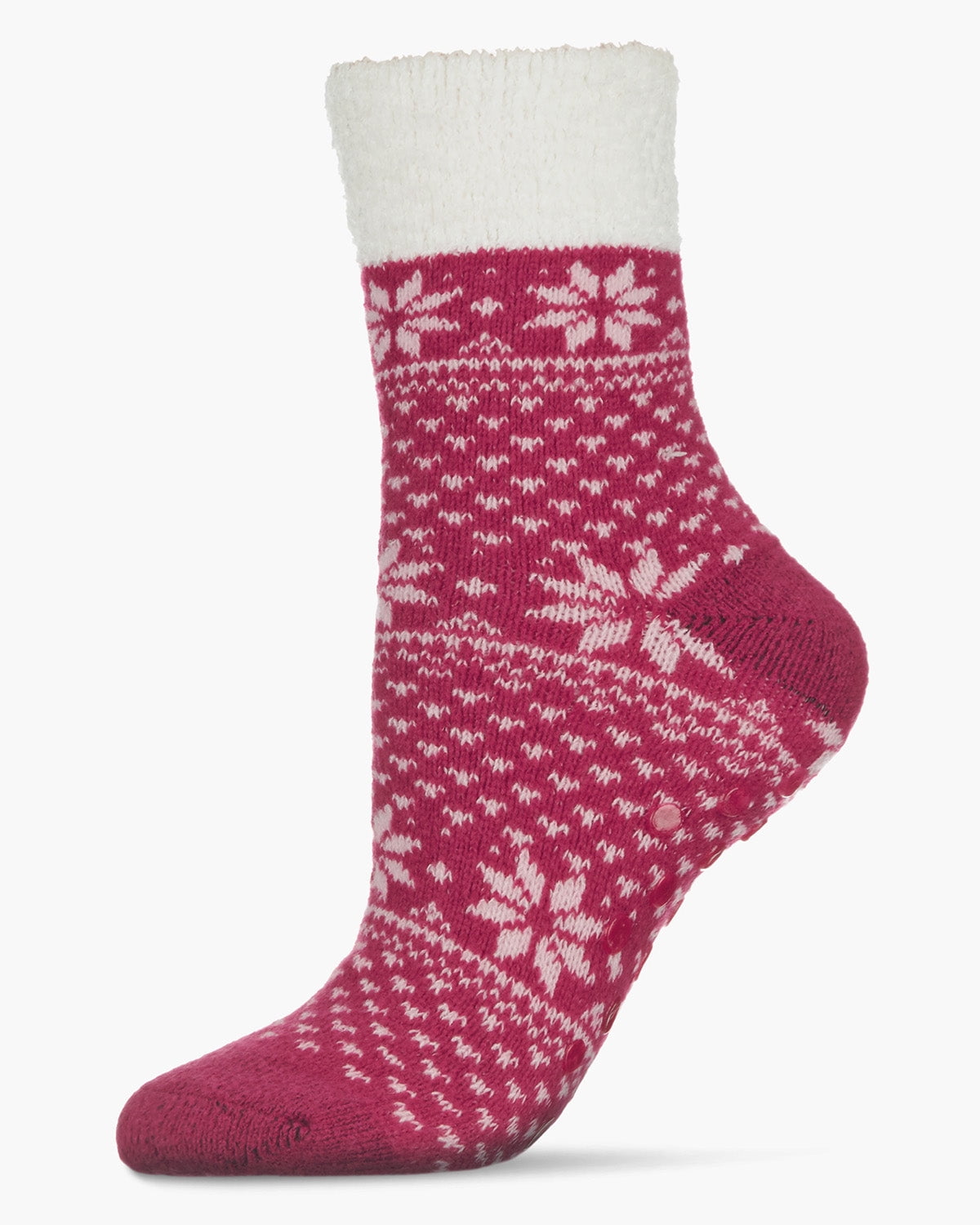 MeMoi Bordered Flake Yummy Non-Skid Fuzzy Sock - Mens - Male - Walmart.com