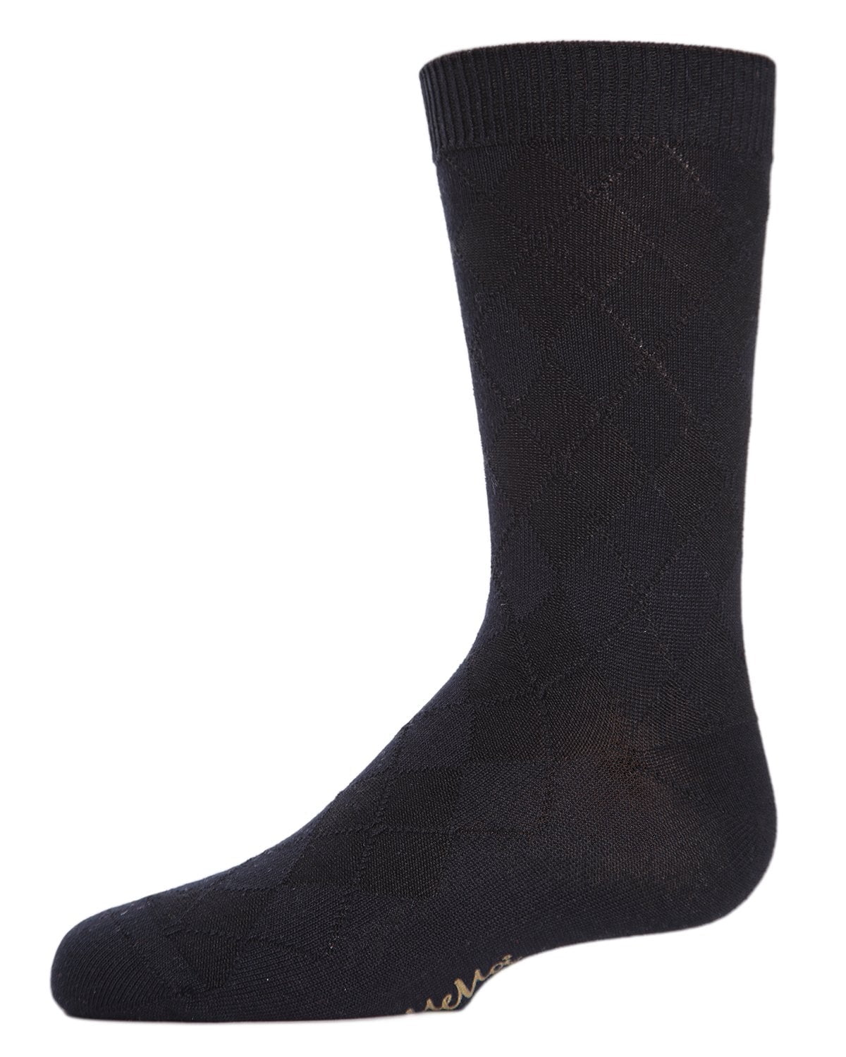 MeMoi Boys' Awesome Argyle Crew Socks - Boys - Male (4, Black ...