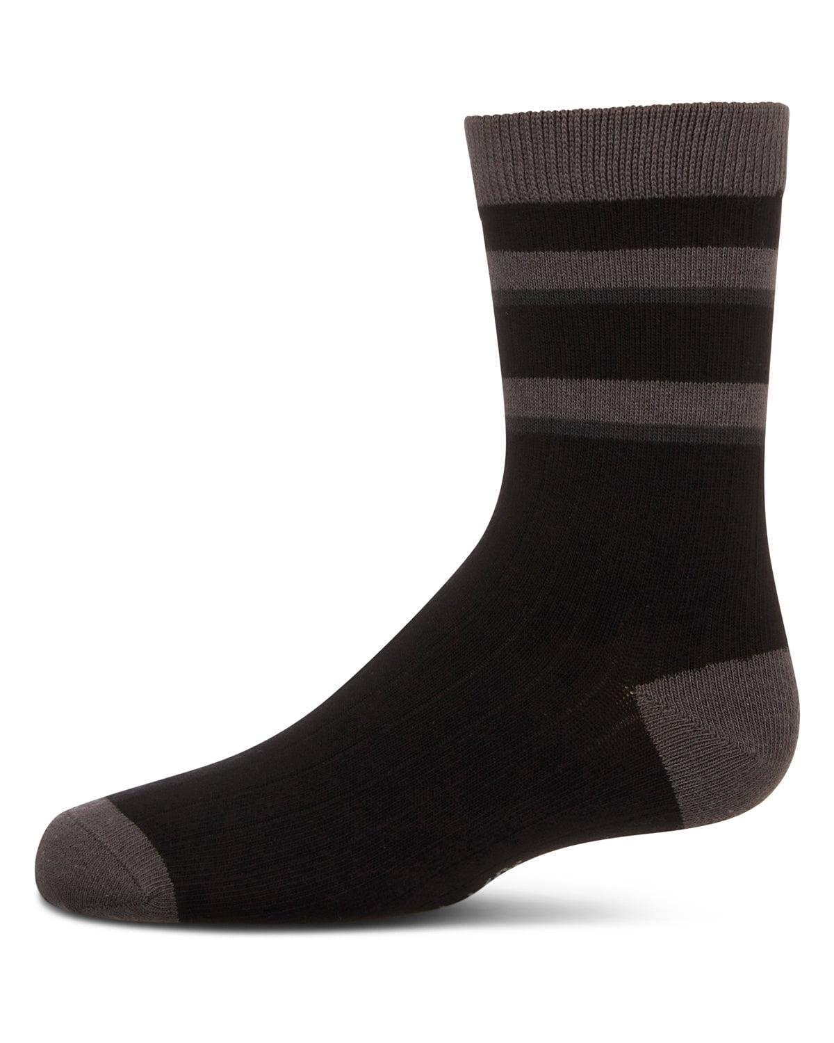 MeMoi Boys Tonal Stripe Cotton Rich Crew Sock - Boys - Male (6-7, Navy) - Walmart.com