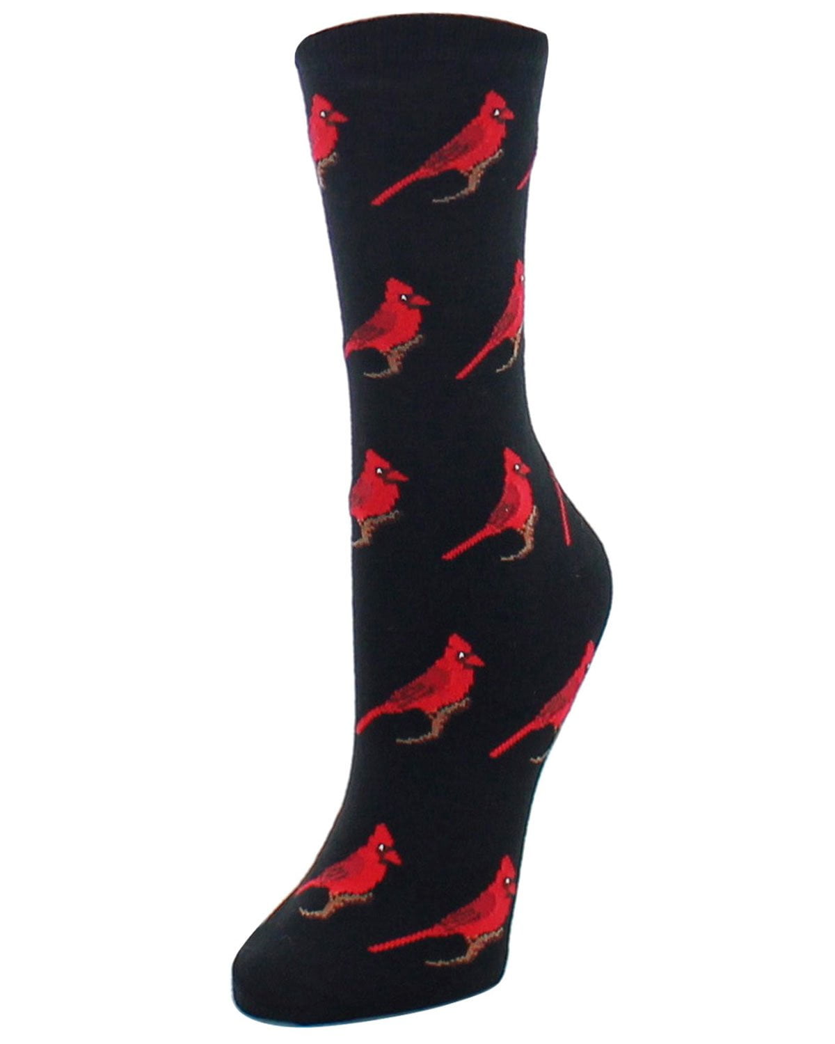 MeMoi Cardinal Bamboo Blend Crew Sock - Womens - Female, 9-11, Black ...