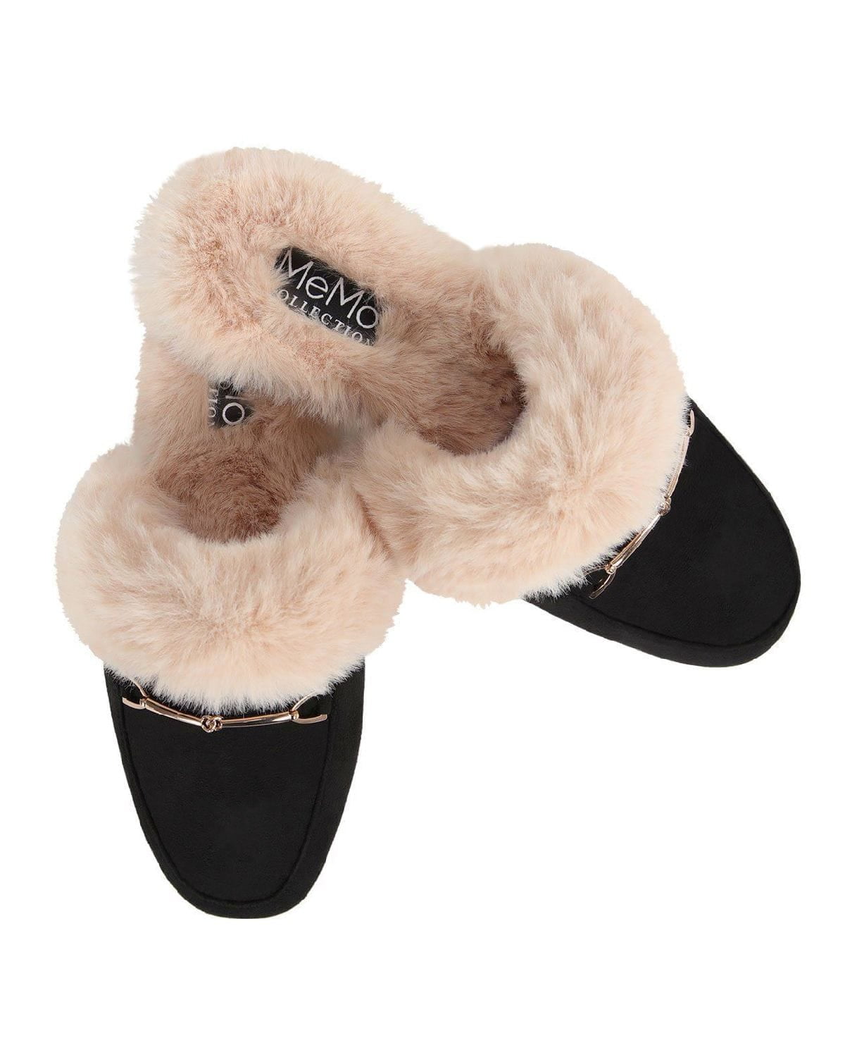 MeMoi Women's The Brixton Mule Faux-Fur Lined Loafer Slippers - Womens ...