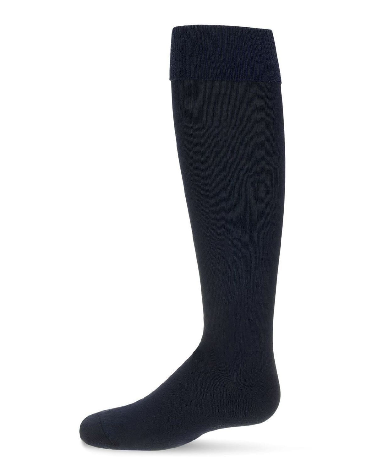 MeMoi Cuffed Opaque Knee High Socks - Girls - Female (7-8, Navy ...