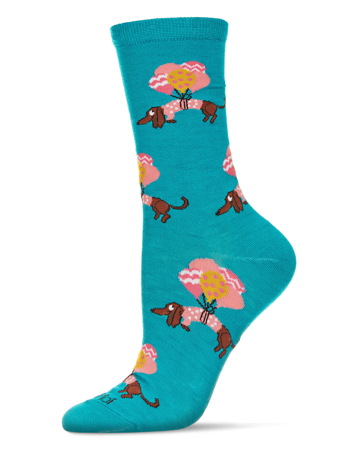 MeMoi Dachshund Float Bamboo Blend Crew Sock - Womens - Female ...